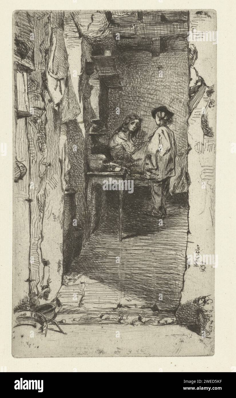 The VoteDenman, James Abbott McNeilill Whistler, 1858 print A room is ...