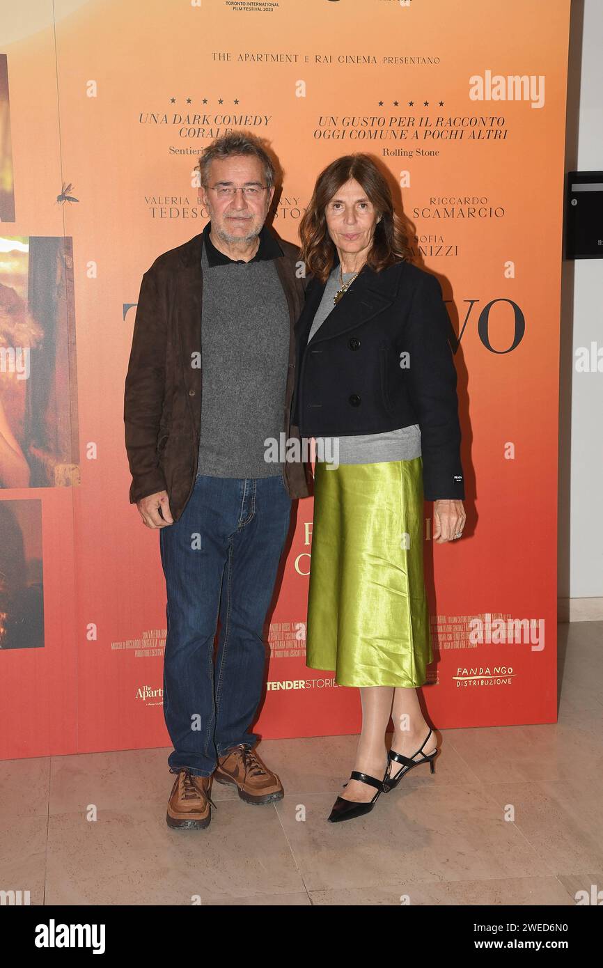 Rome, Italy. 24th Jan, 2024. Rome, Cinema Barberini Premiere of the ...