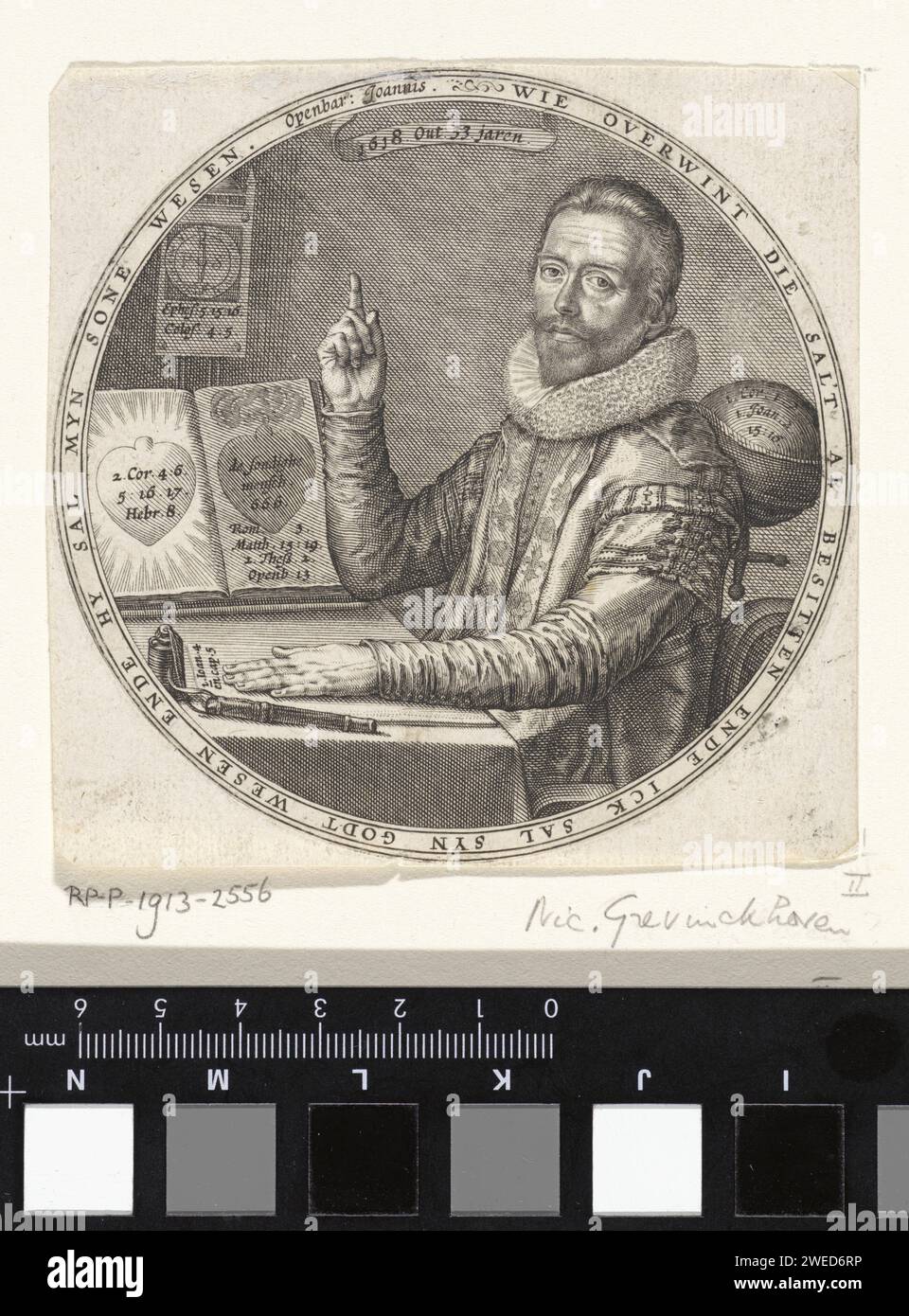 Portrait of Nicolaas Grevinkhoven or Vincent Anthonissoon van Drielenburgh, Pieter Serwouters ...