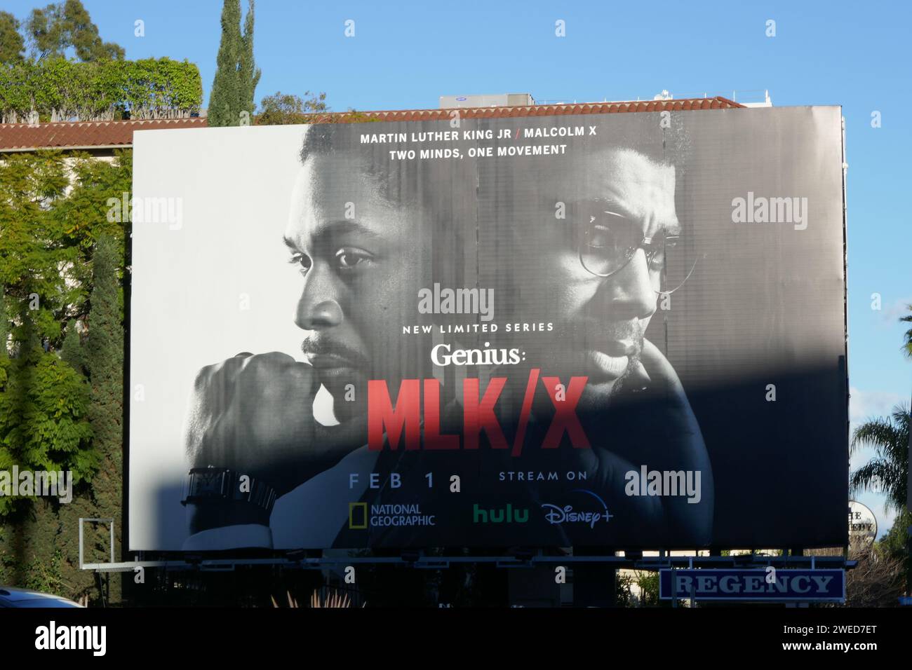 Los Angeles, California, USA 23rd January 2023 Genius MLK/X Billboard ...