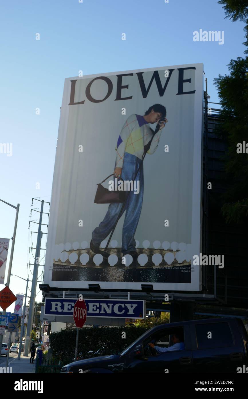 Los Angeles, California, USA 23rd January 2024 Singer Omar Apollo Loewe ...