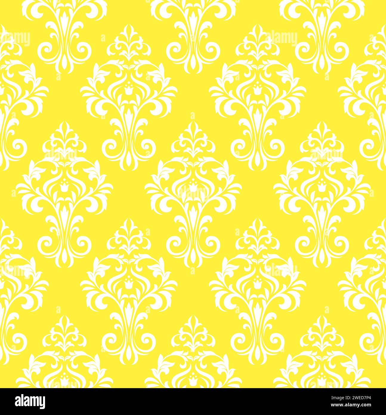 Floral pattern. Wallpaper baroque, damask. Seamless vector background ...