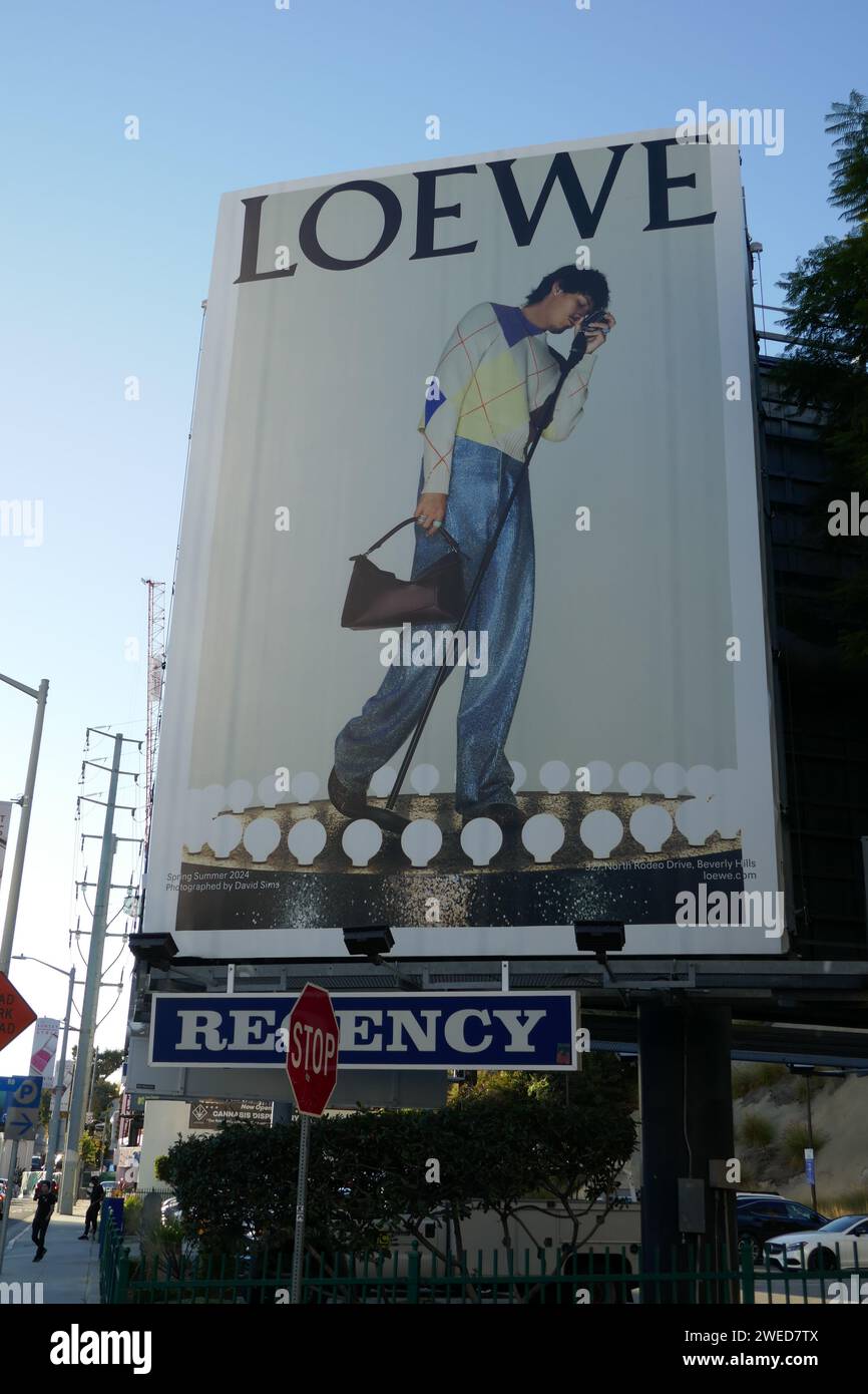 Los Angeles, California, USA 23rd January 2024 Singer Omar Apollo Loewe ...