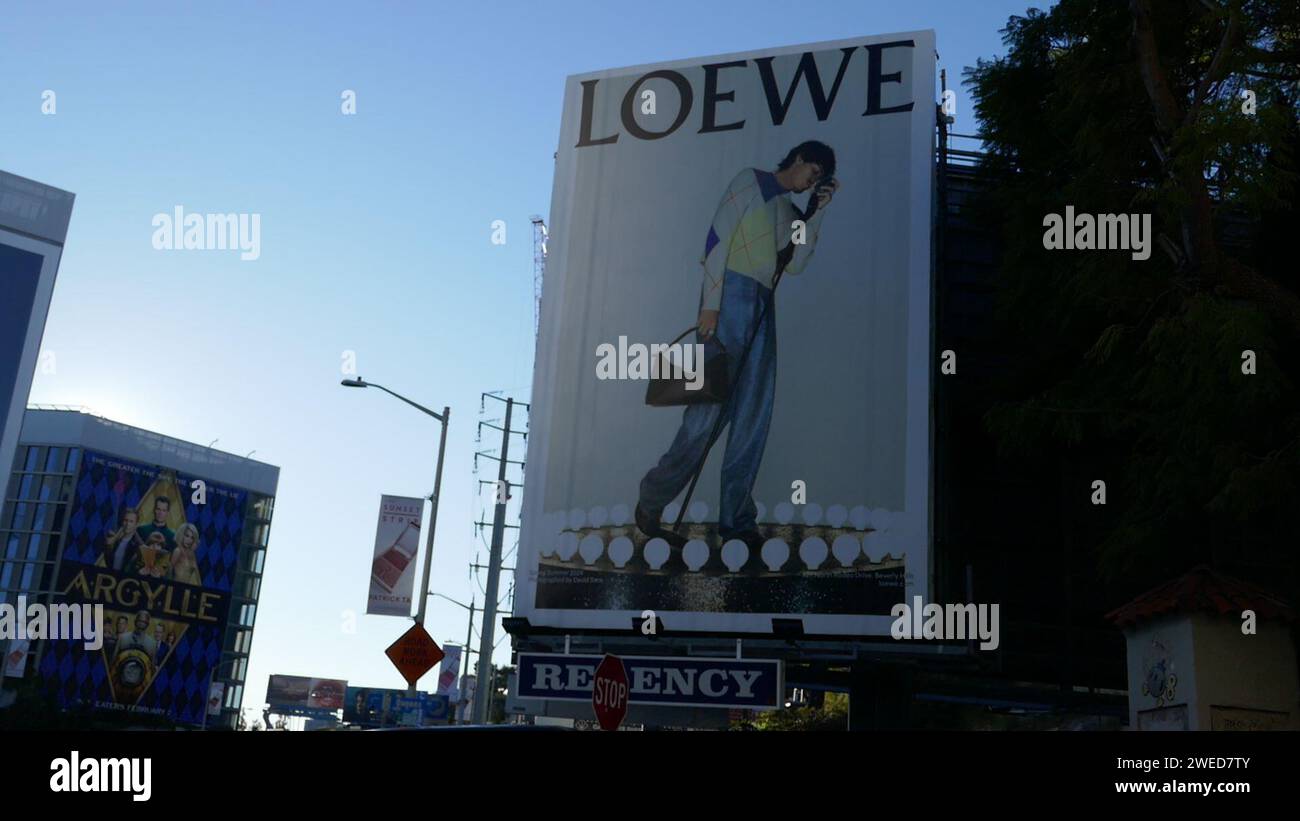 Los Angeles, California, USA 23rd January 2024 Singer Omar Apollo Loewe ...