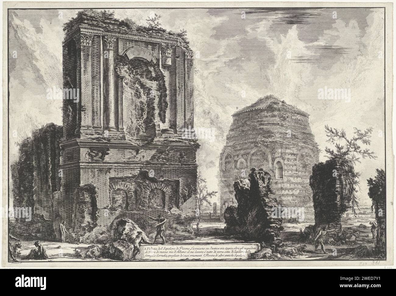 Tombes van Licinianus Piso en de Cornelius Familie Langs de Via Appia ...