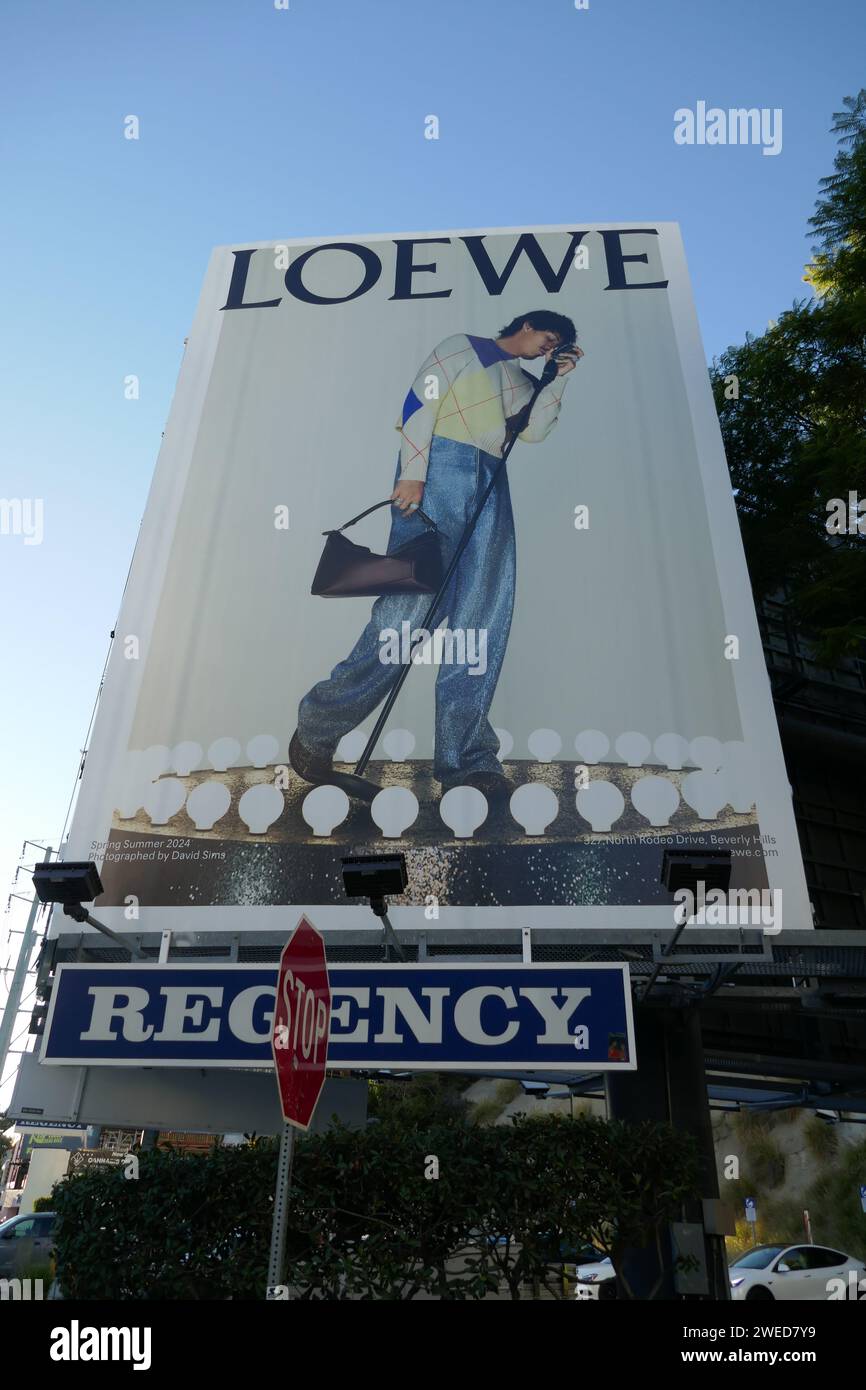 Los Angeles, California, USA 23rd January 2024 Singer Omar Apollo Loewe ...