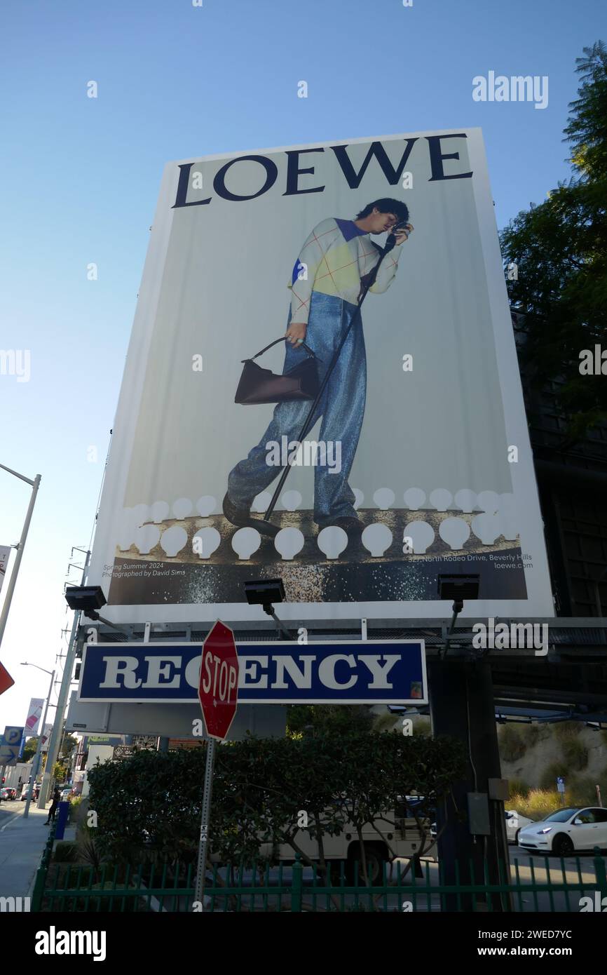 Los Angeles, California, USA 23rd January 2024 Singer Omar Apollo Loewe ...