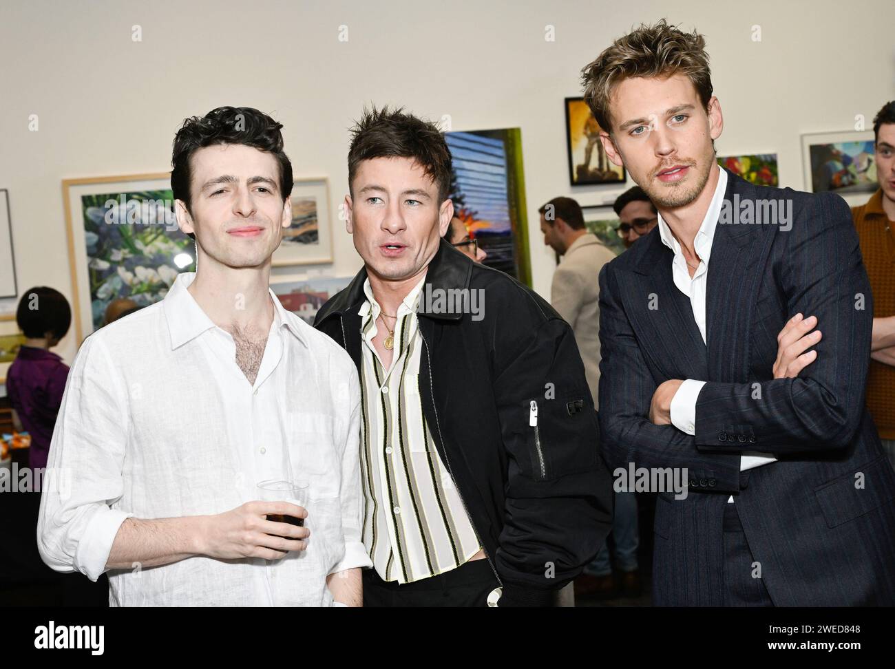 Anthony Boyle, left, Barry Keoghan and Austin Butler from the Apple TV+ ...