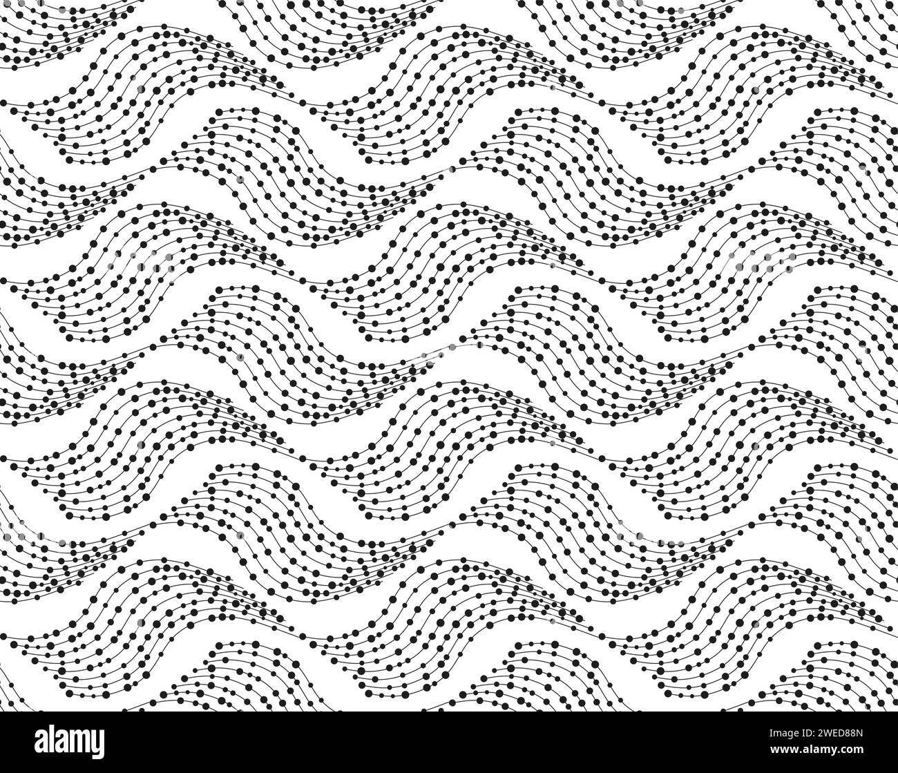 Abstract geometric pattern of the points, lines. A seamless vector ...