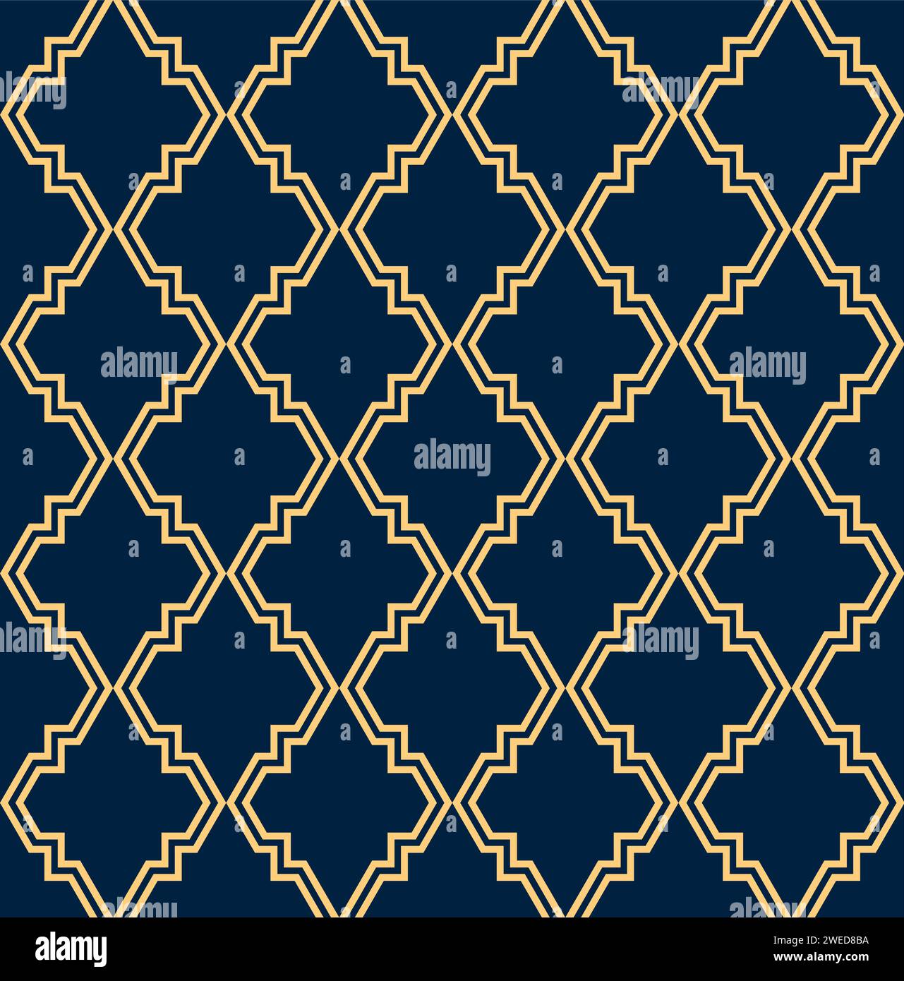 Blue gold islamic pattern in hi-res stock photography and images - Alamy