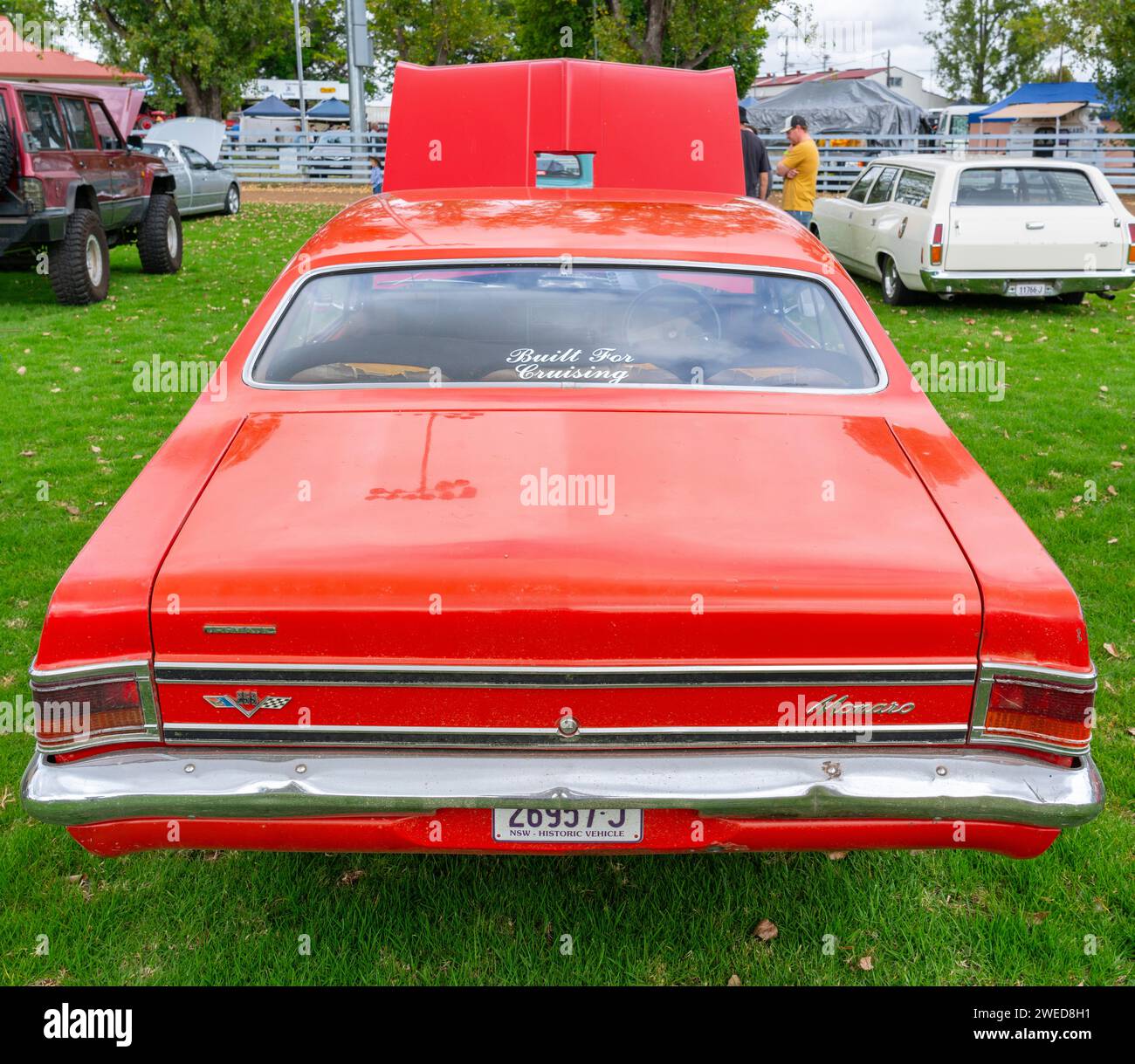 1968 Holden Monaro HK 253 V8 Trimatic Coupe in red at a car show at ...