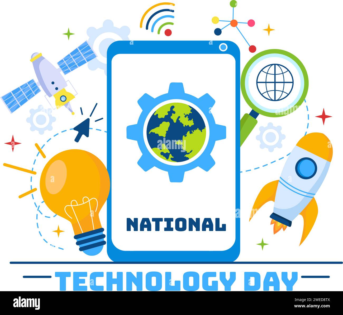 National Technology Day Vector Illustration on 11 May with Creative ...