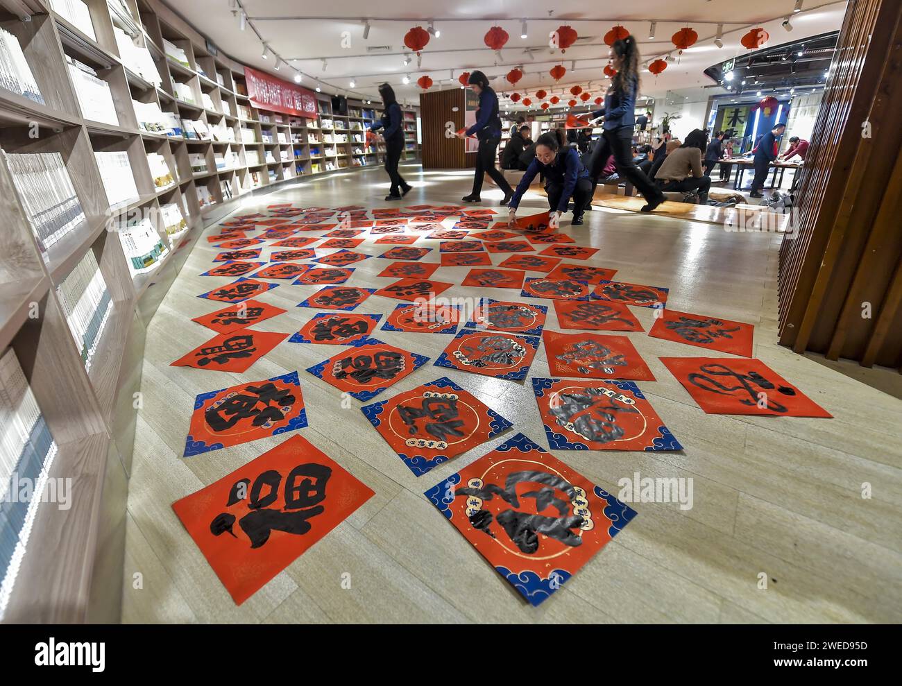 **CHINESE MAINLAND, HONG KONG, MACAU AND TAIWAN OUT** Calligraphers ...