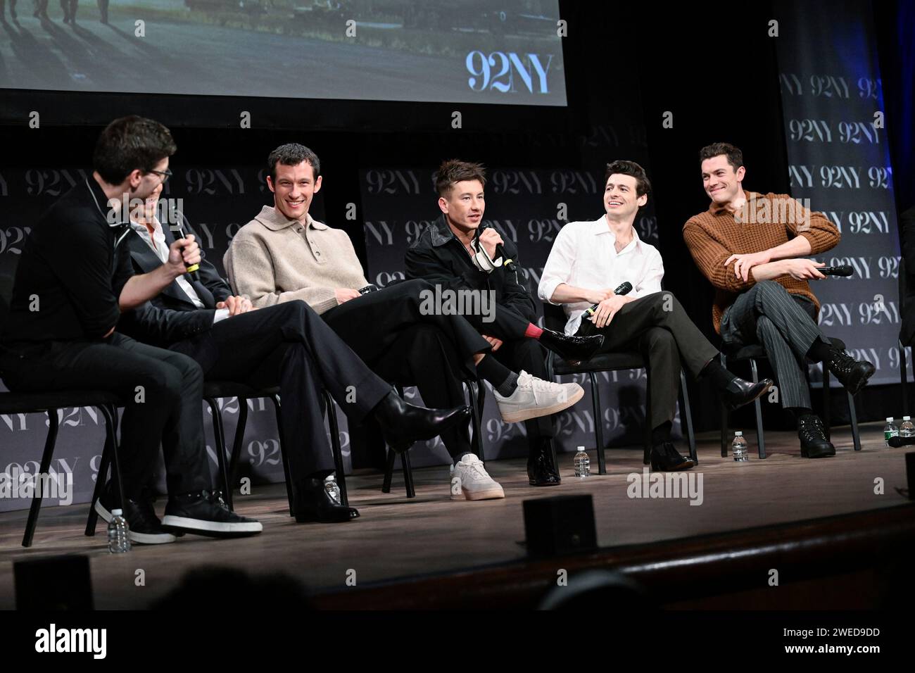 Callum Turner, from left, Barry Keoghan, Anthony Boyle and Nate Mann ...
