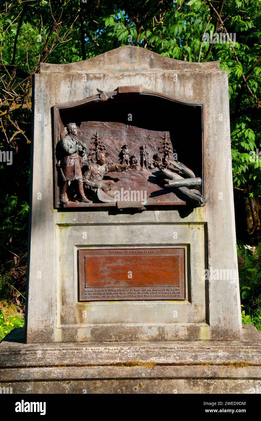 Clark Monument (of Lewis and Clark) at McKenzie Head, Cape ...