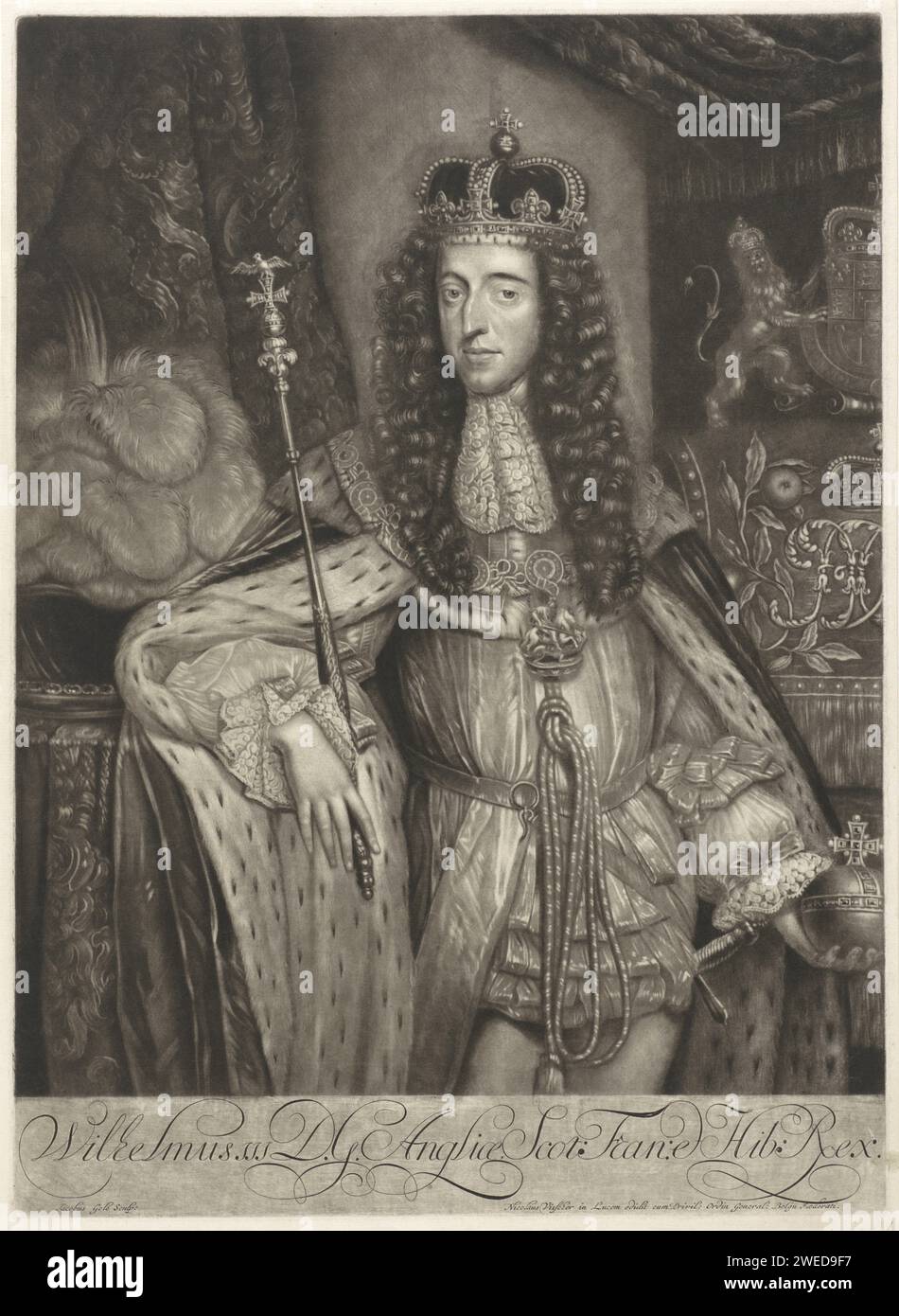 Portrait of William III, Prince of Oranje -Nassau, King of England ...