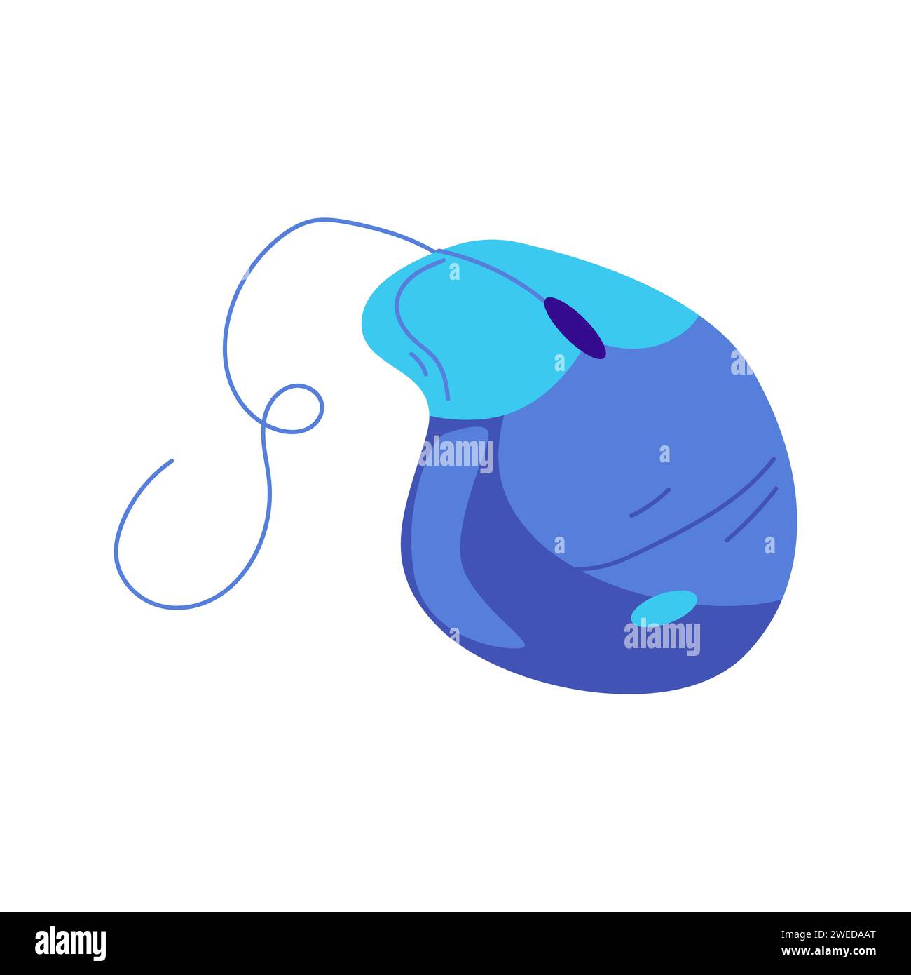 mouse icon element vector illustration in flat style Stock Vector Image ...