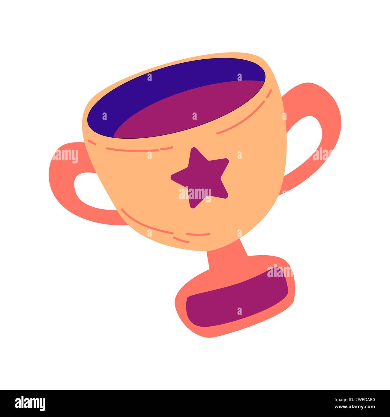 trophy icon element vector illustration in flat style Stock Vector ...