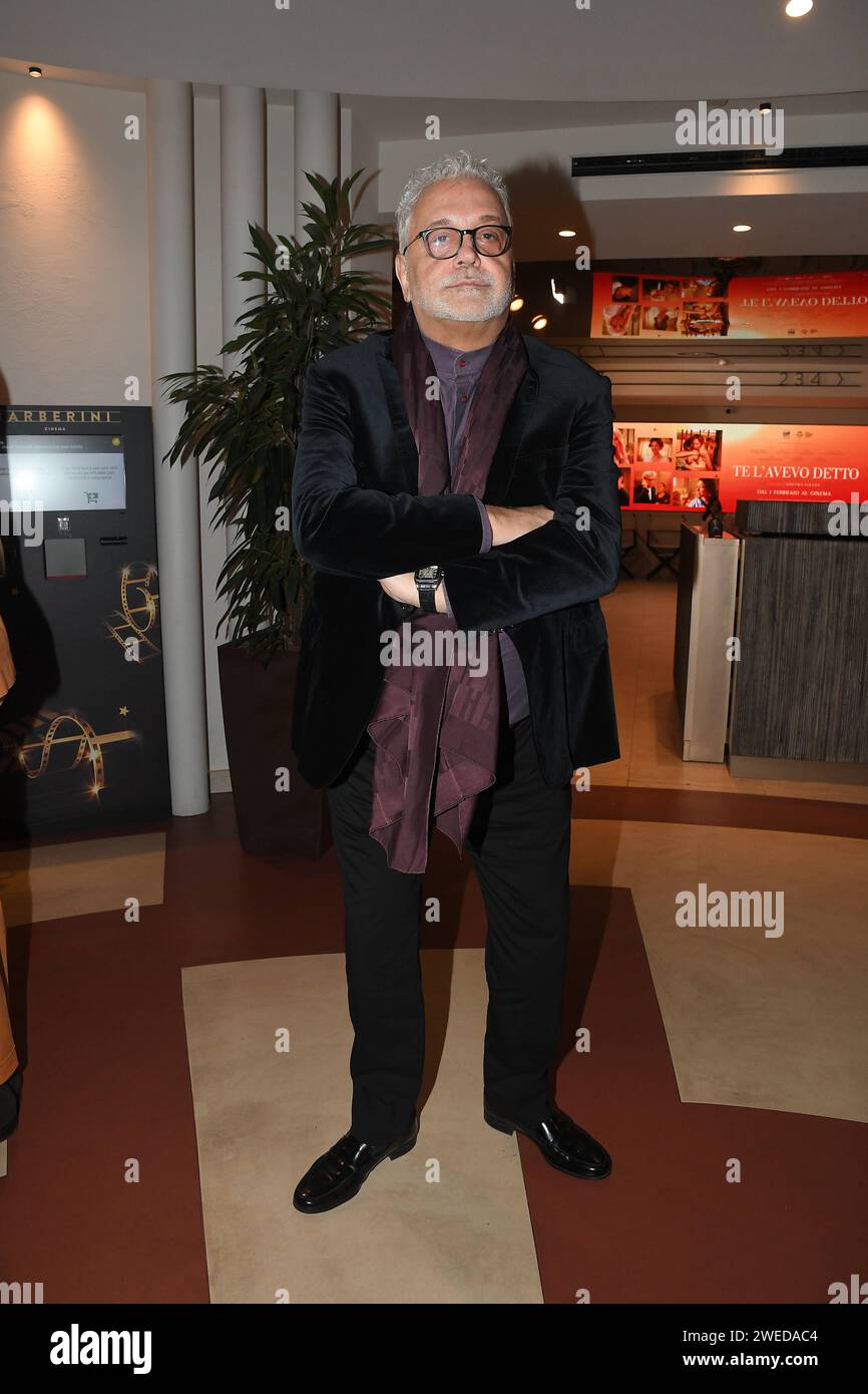 Rome, Italy. 24th Jan, 2024. Rome, Cinema Barberini Before the Film ...