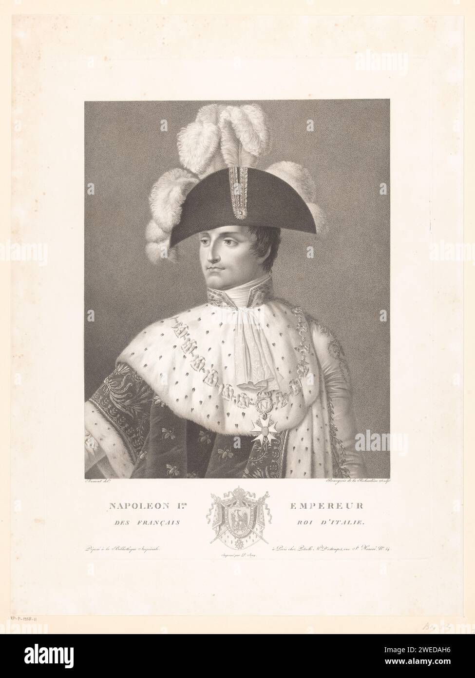 Portret Van Napoleon I Bonaparte, Antoine Achille Bourgeois de la ...