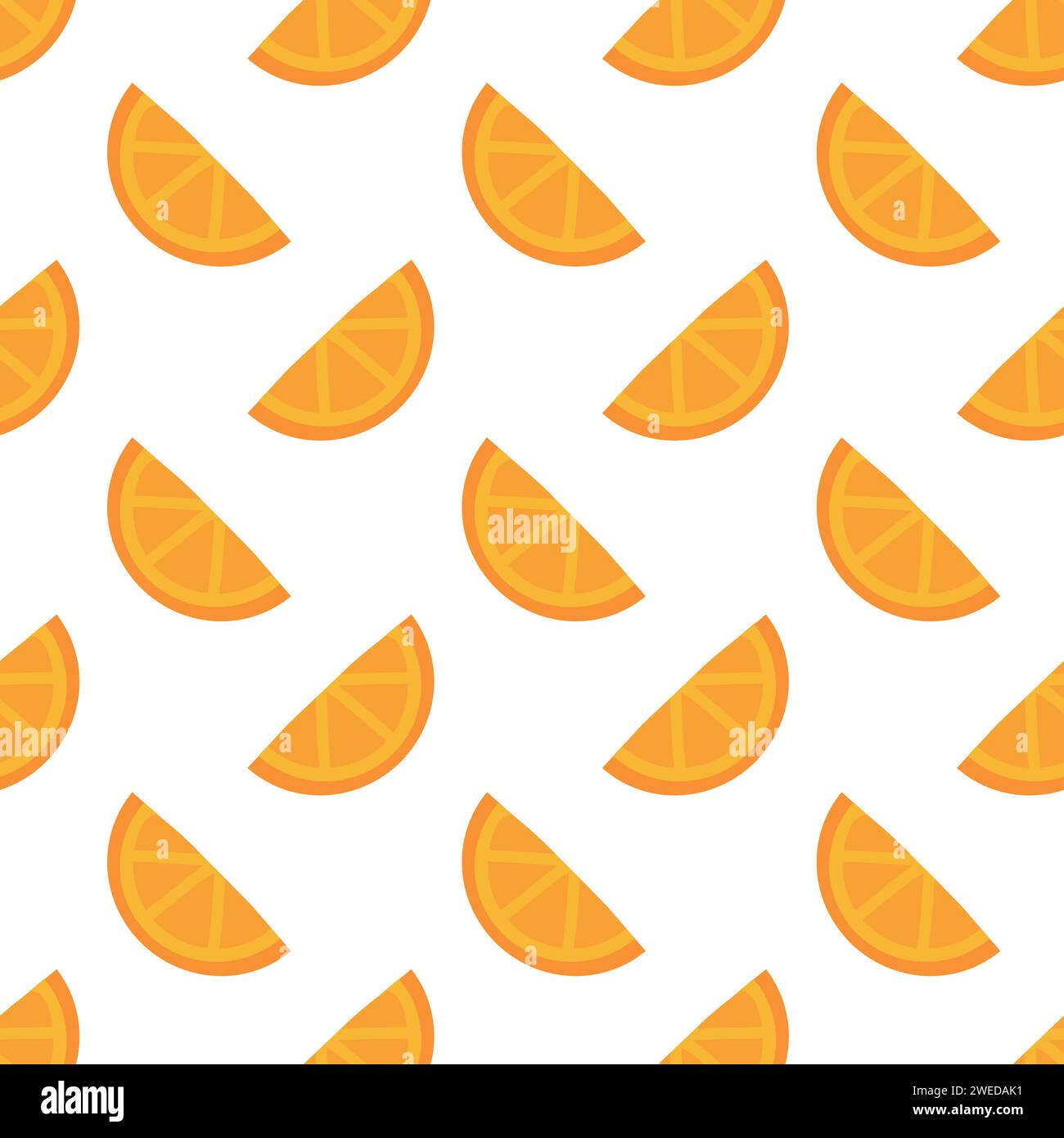 Seamless pattern with fresh slices of oranges for fabric, labels, print ...
