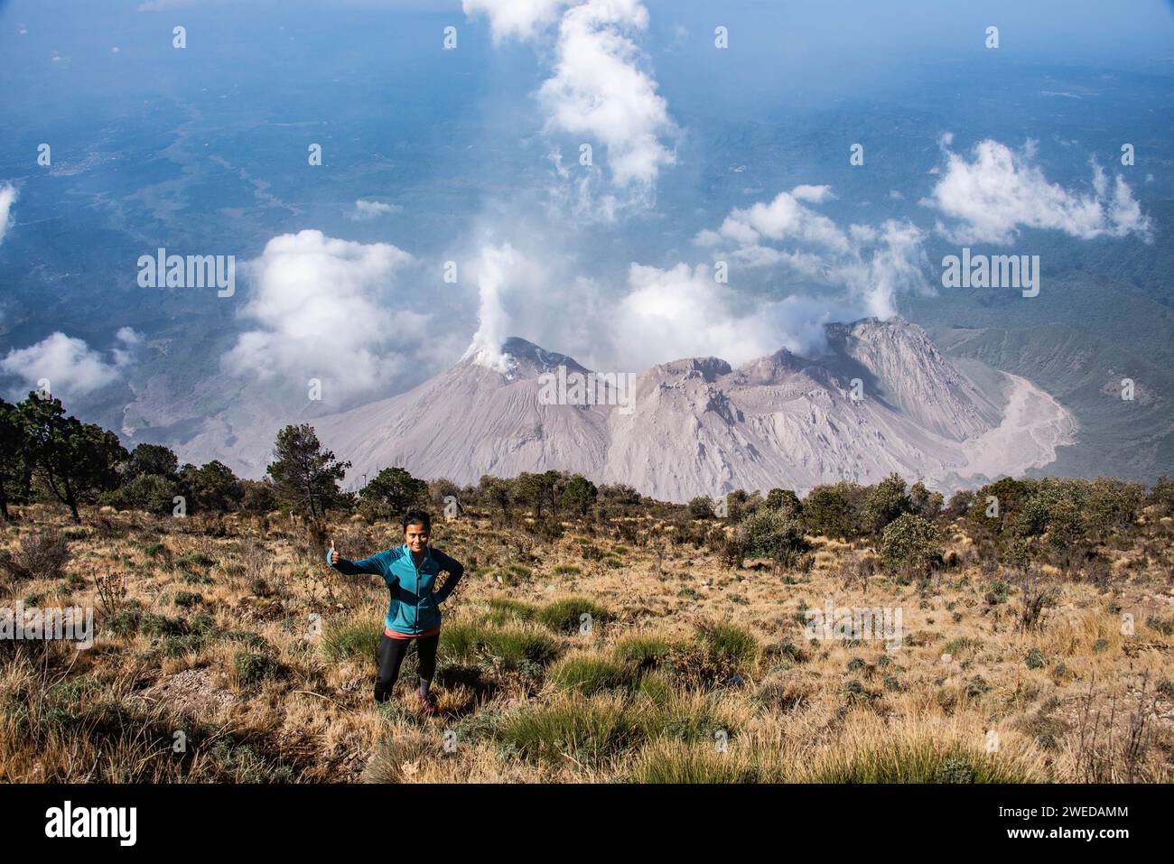 Santiaguito lava dome erupting off Santa Maria volcano, Quetzaltenango ...