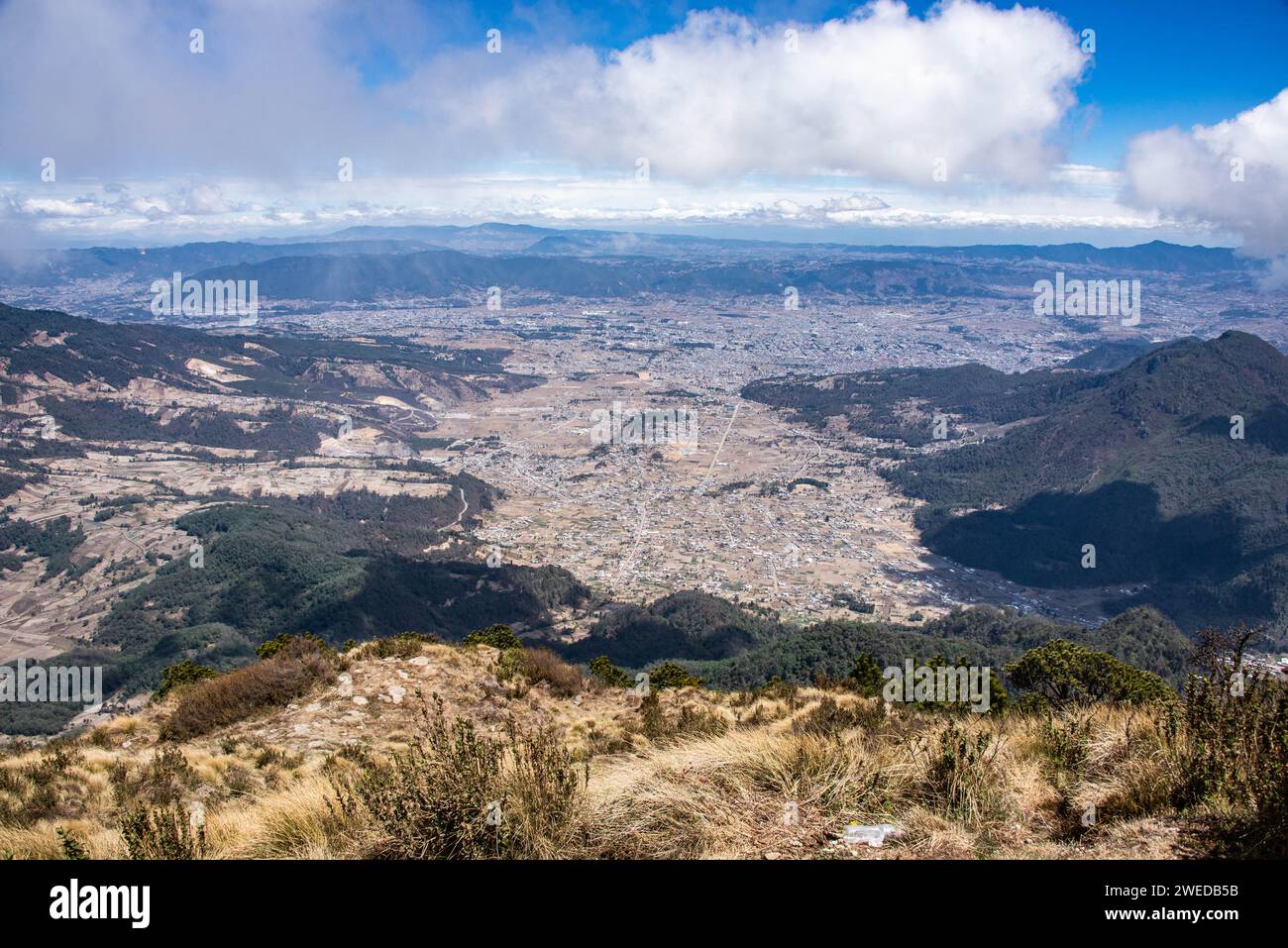 Stunning view on Santa Maria volcano, Quetzaltenango, Guatemala Stock ...