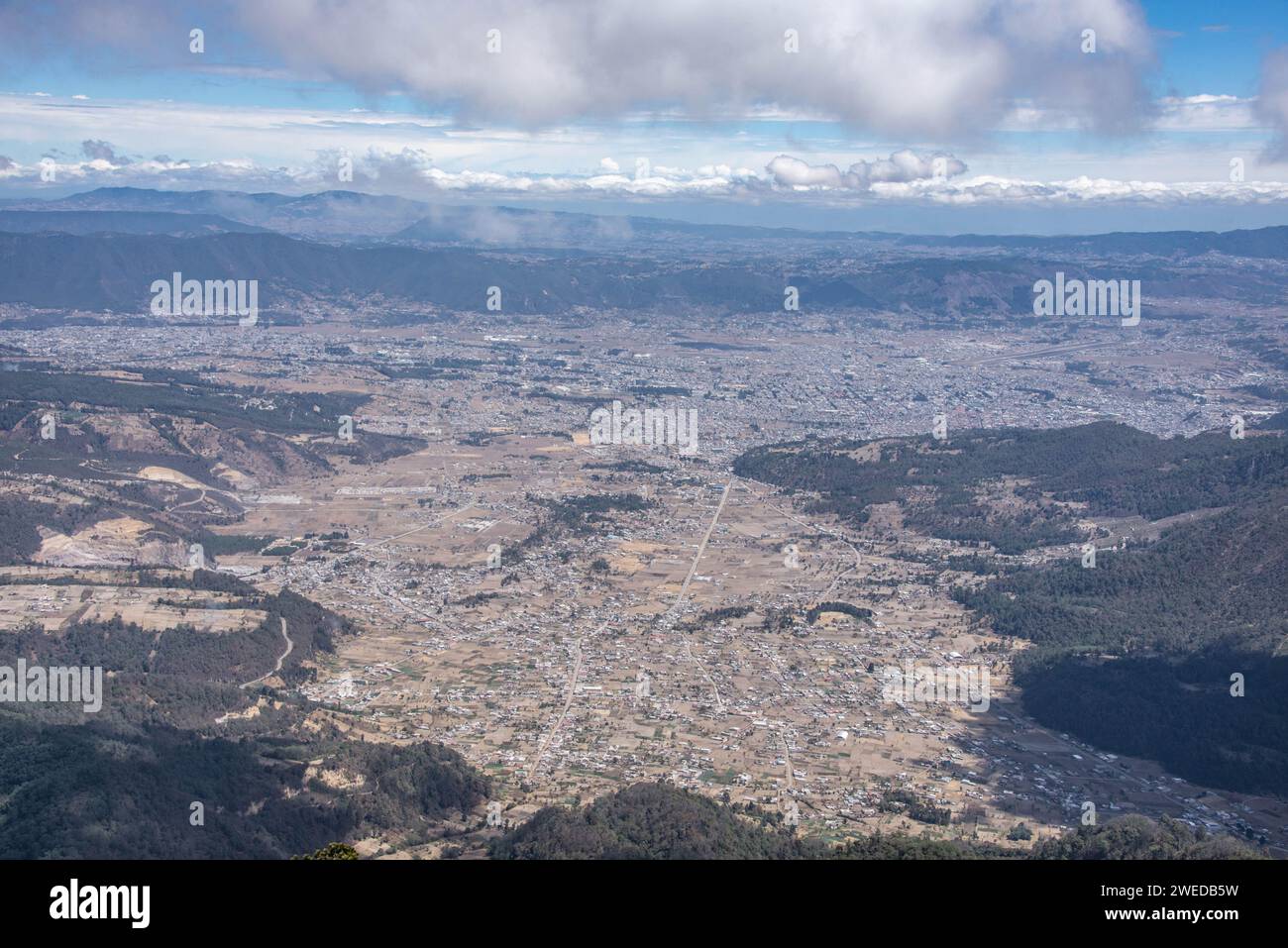 Stunning view on Santa Maria volcano, Quetzaltenango, Guatemala Stock ...