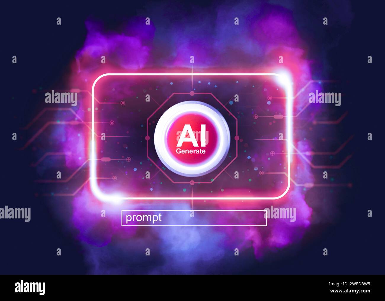3d Rendering Illustration Artificial Intelligence Ai Image Generate
