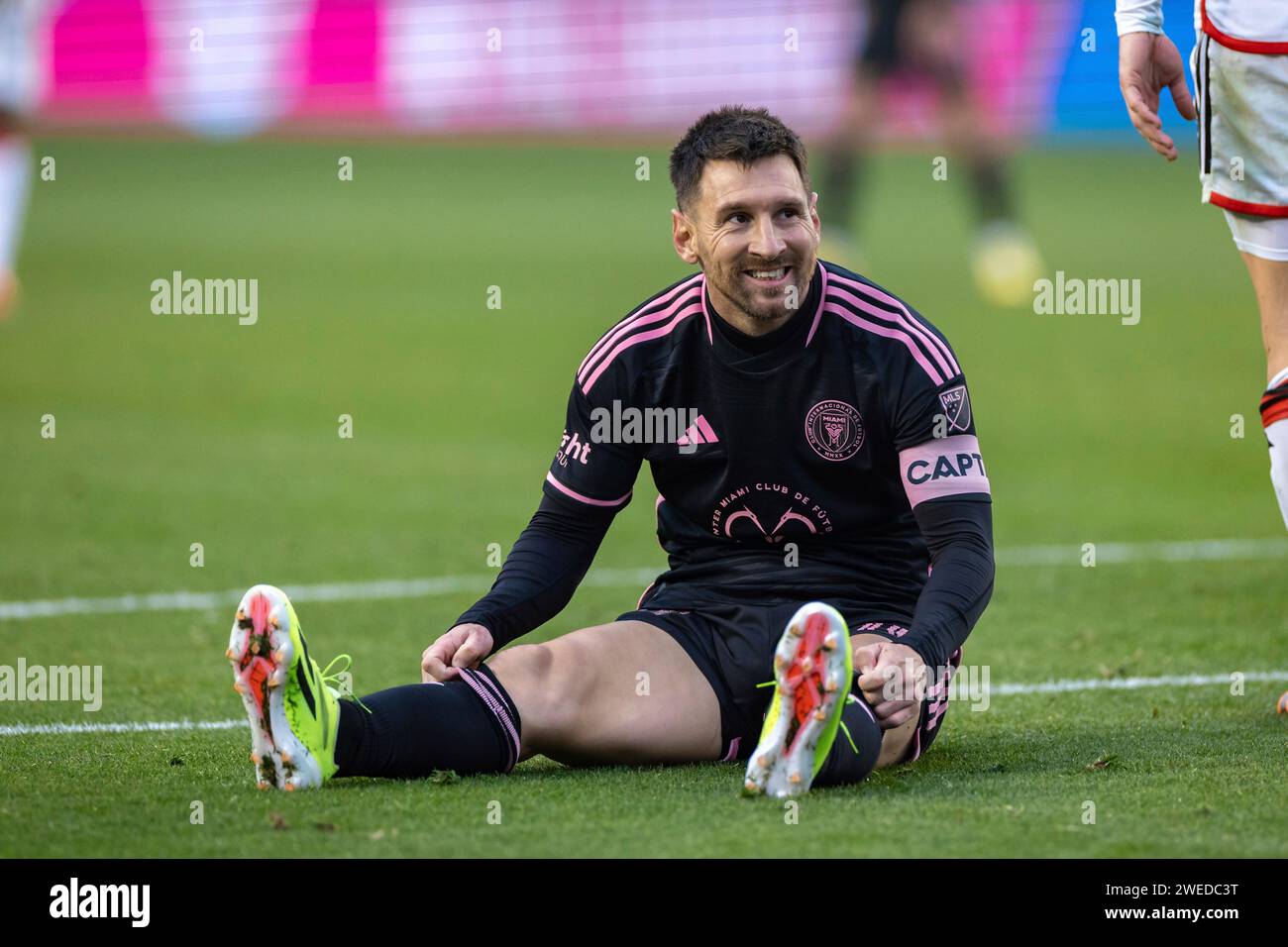 DALLAS, TX - JAN 22: Inter Miami CF forward Lionel Messi (#10) reacts ...