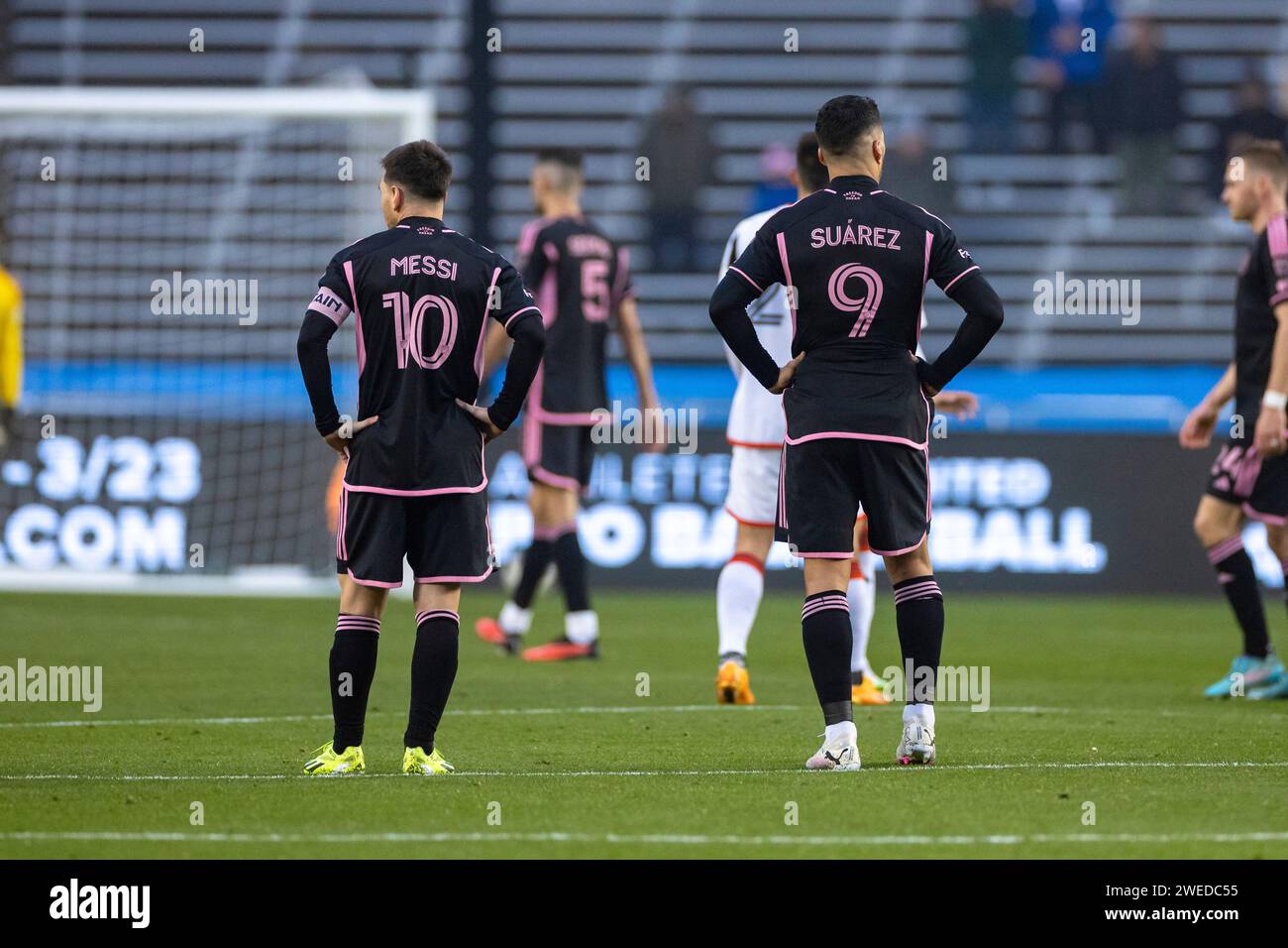 DALLAS, TX - JAN 22: Inter Miami CF forward Lionel Messi (#10) and ...