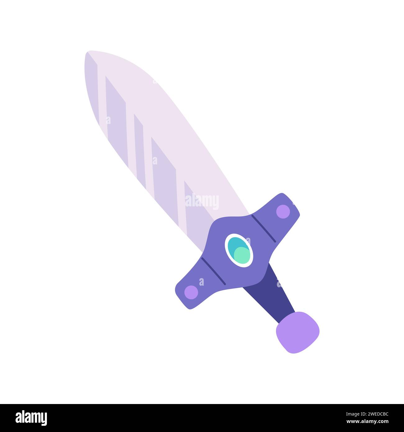 Sword vector icon element illustration in cartoon style Stock Vector ...