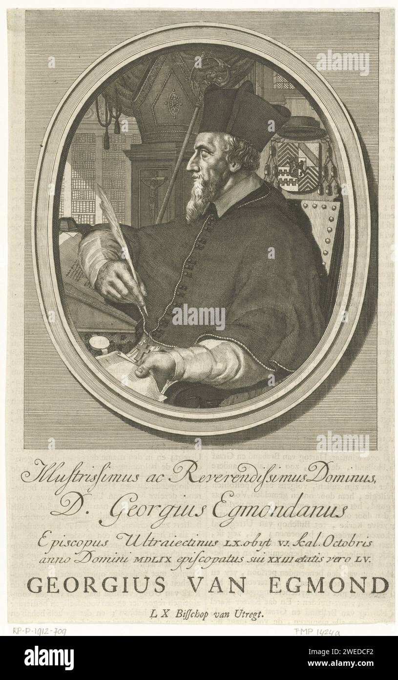 Portrait of Bishop George van Egmond van Utrecht, François van ...