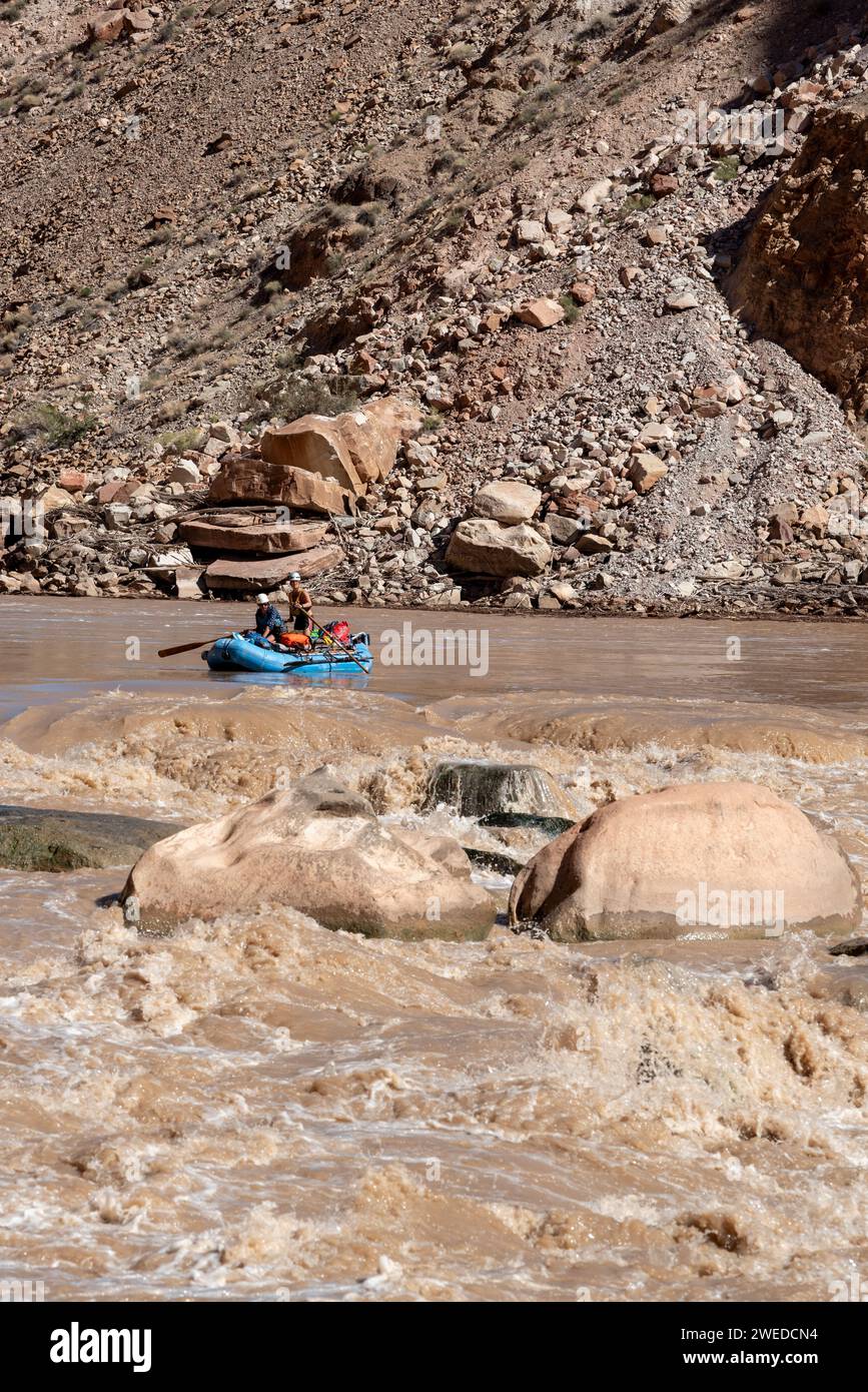 Rafting down Big Drop #3, (aka Satan's Gut) on the Colorado River in ...