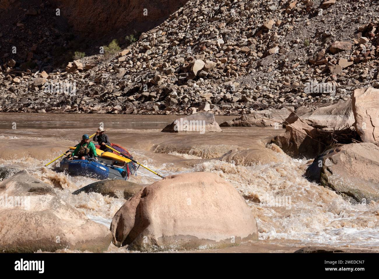 Rafting down Big Drop #3, (aka Satan's Gut) on the Colorado River in ...