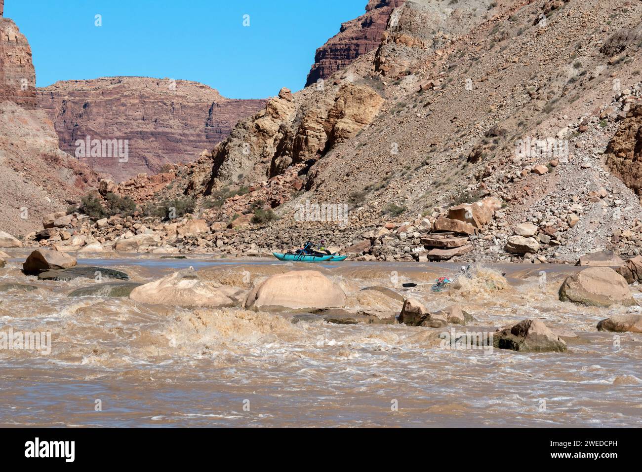 Rafting down Big Drop #3, (aka Satan's Gut) on the Colorado River in ...