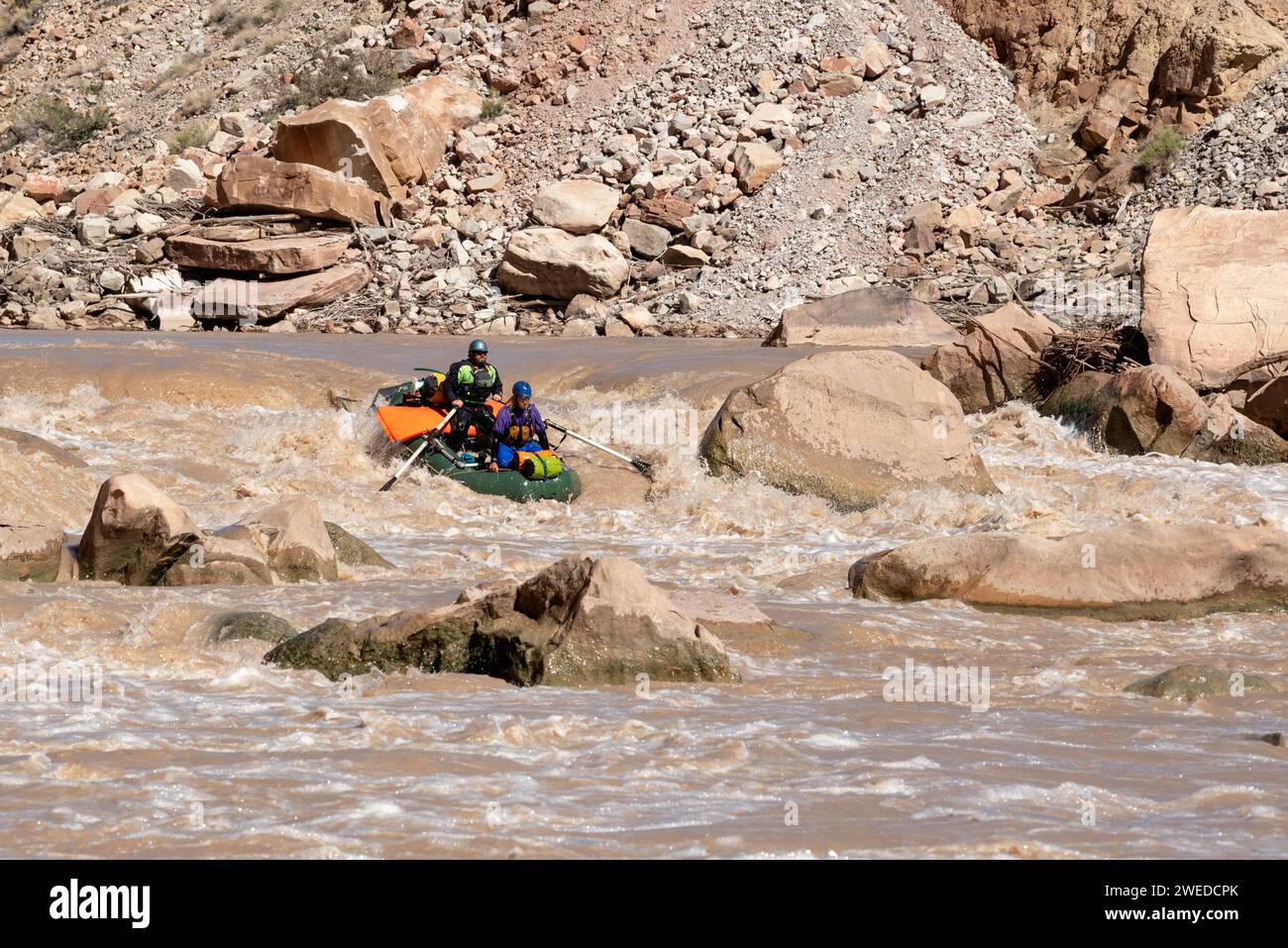Rafting down Big Drop #3, (aka Satan's Gut) on the Colorado River in ...