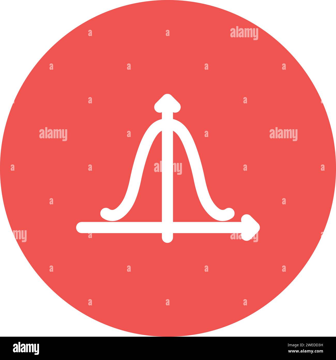 Bell Shaped Graph icon vector image Stock Vector Image & Art - Alamy