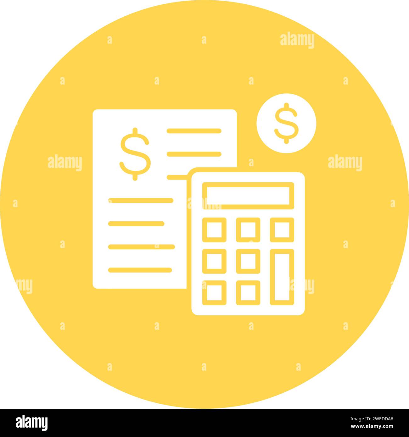 Budget icon vector image Stock Vector Image & Art - Alamy