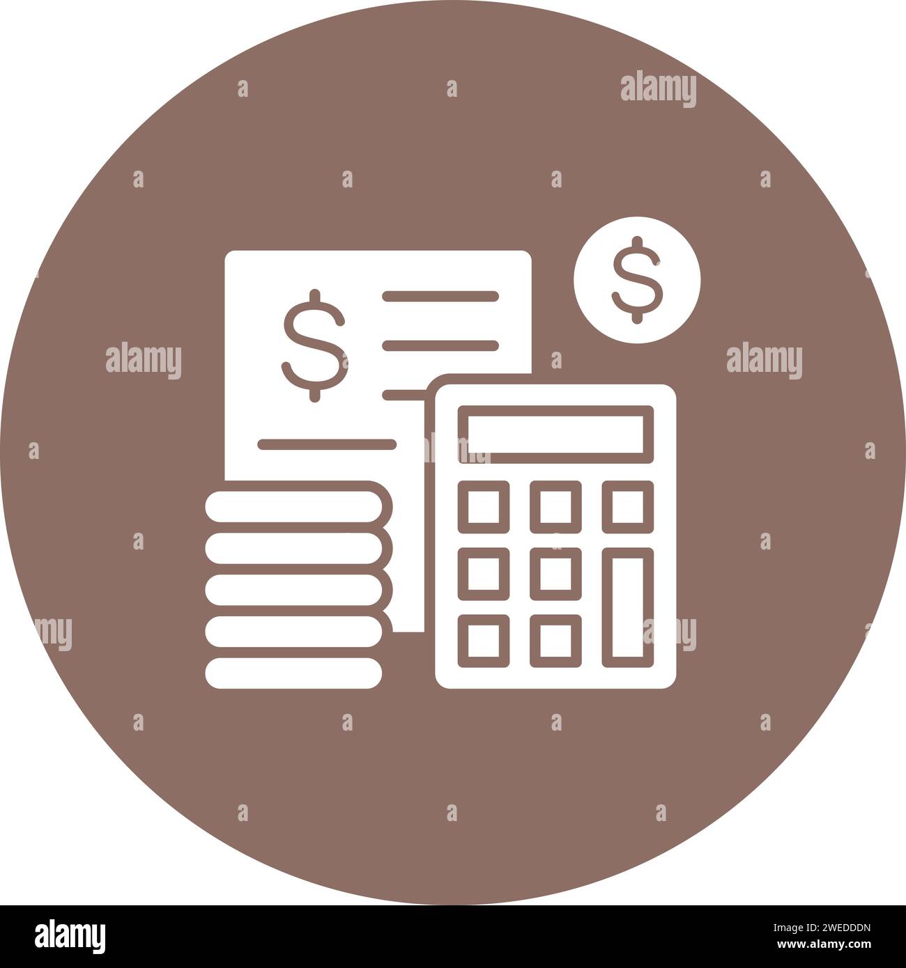 Budget Calculations icon vector image Stock Vector Image & Art - Alamy