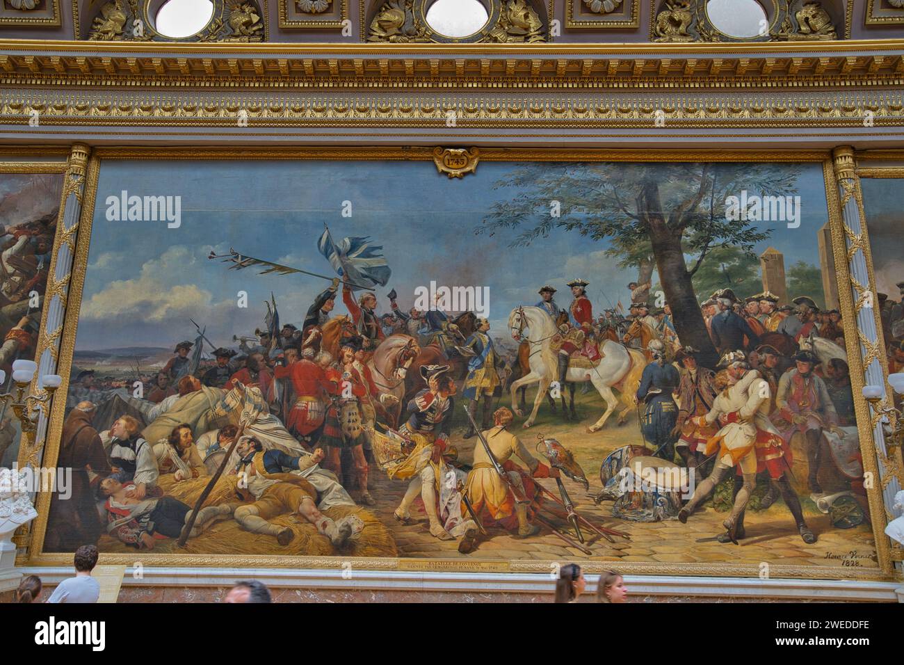 Versailles palace, Versailles, France, 08.18.2023, painting of the ...
