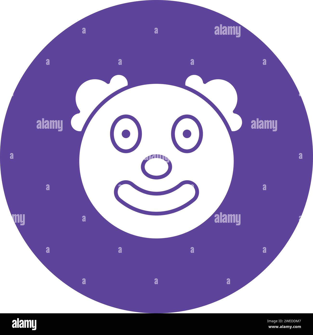 Clown face emoji symbol hi-res stock photography and images - Alamy
