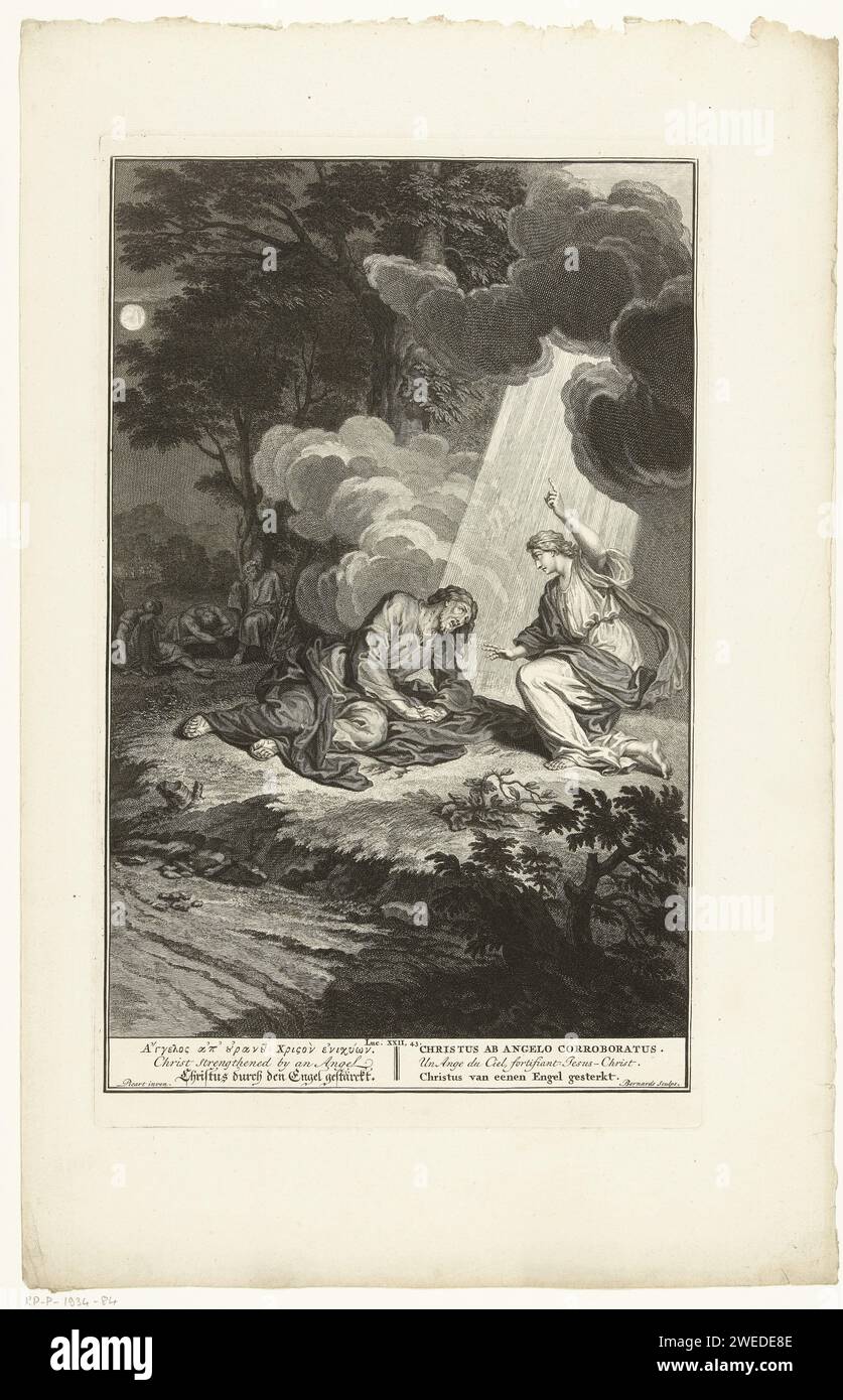 Christ in the Hof van Gethsemane, Balthasar Bernards, After Bernard Picart, c. 1711 - c. 1720 ...