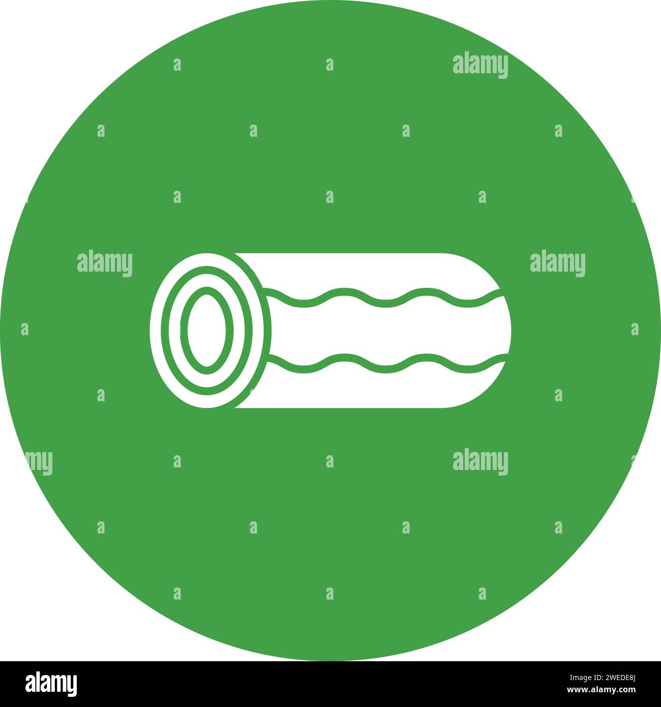 Cream swiss roll icon vector image Stock Vector Image & Art - Alamy