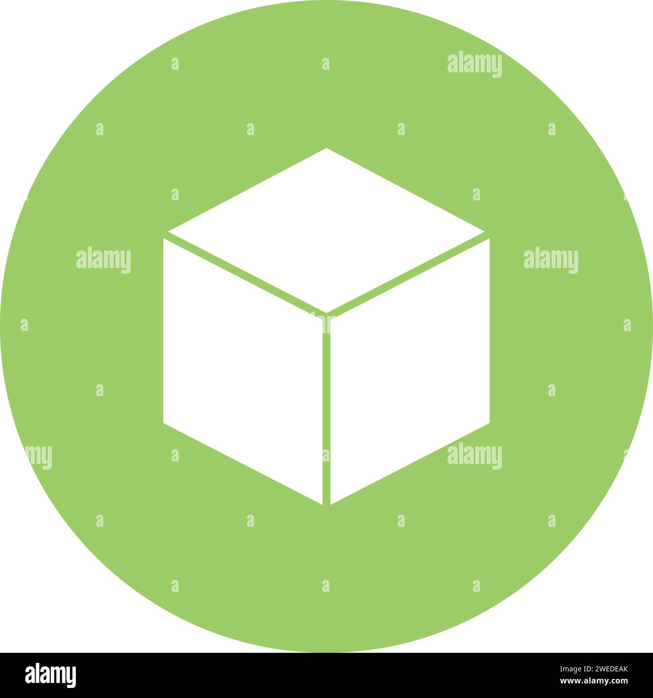 Cube icon vector image Stock Vector Image & Art - Alamy