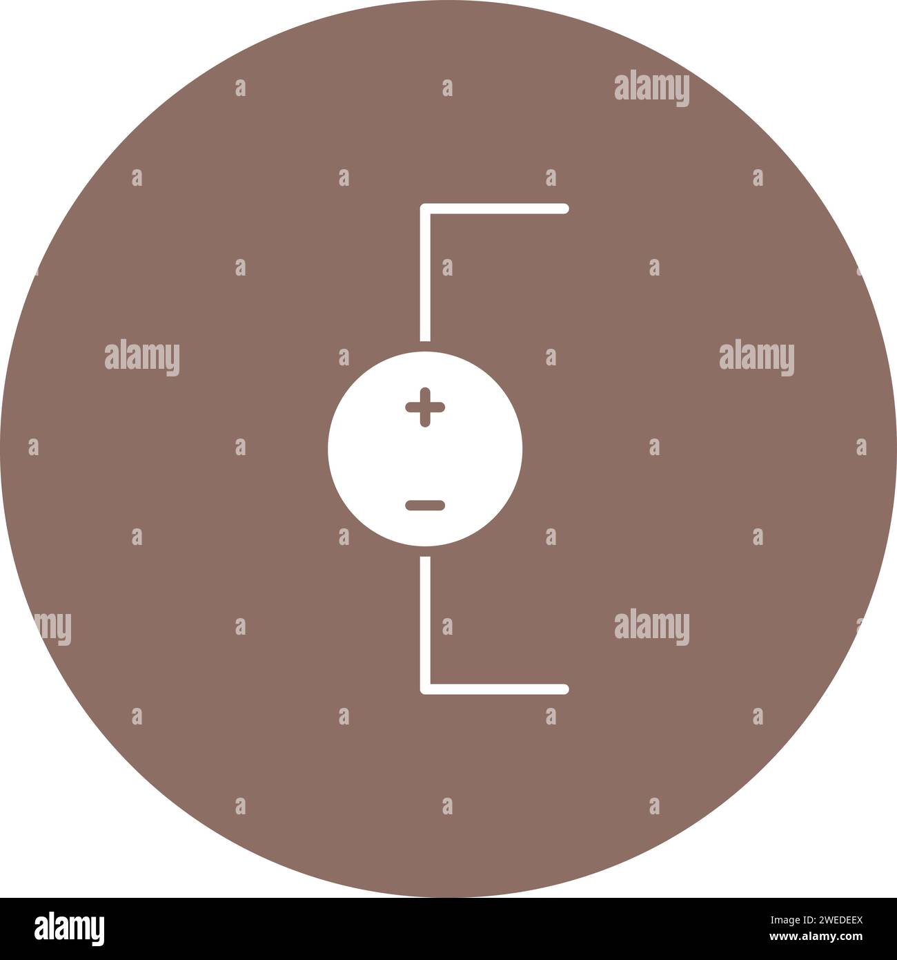 DC Voltage Source icon vector image Stock Vector Image & Art - Alamy