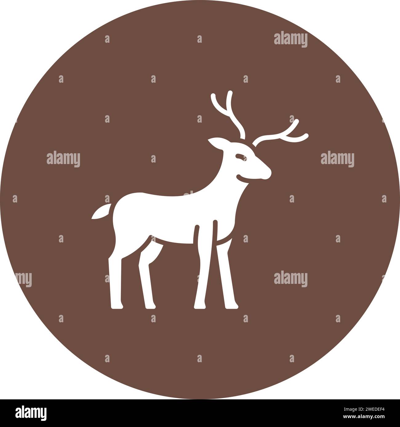 Deer icon vector image Stock Vector Image & Art - Alamy