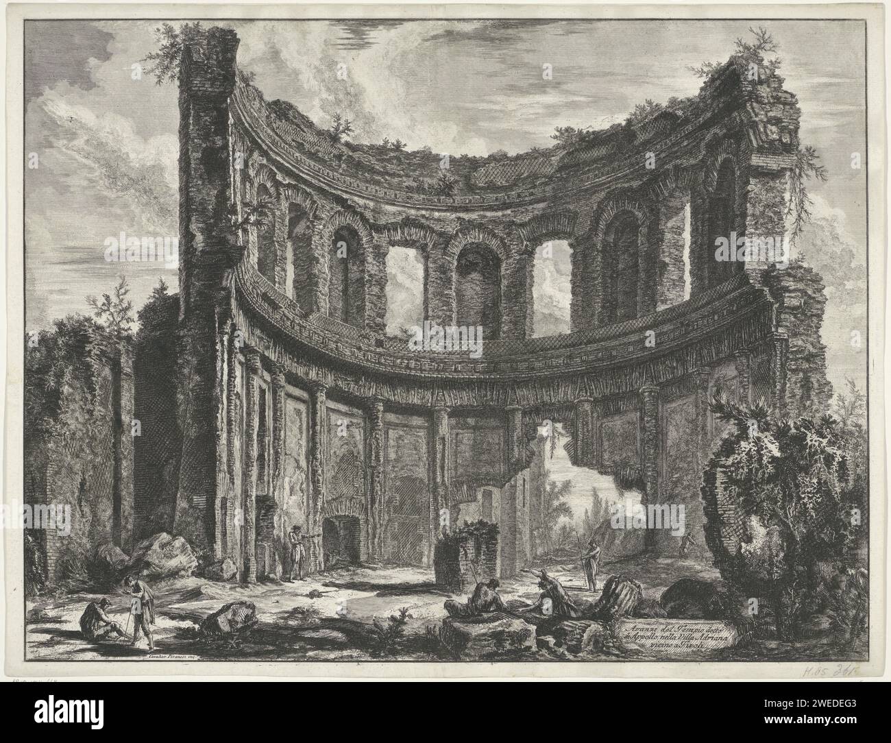 Kleine Paleis in Villa Adriana Te Tivoli, Giovanni Battista Piranesi ...