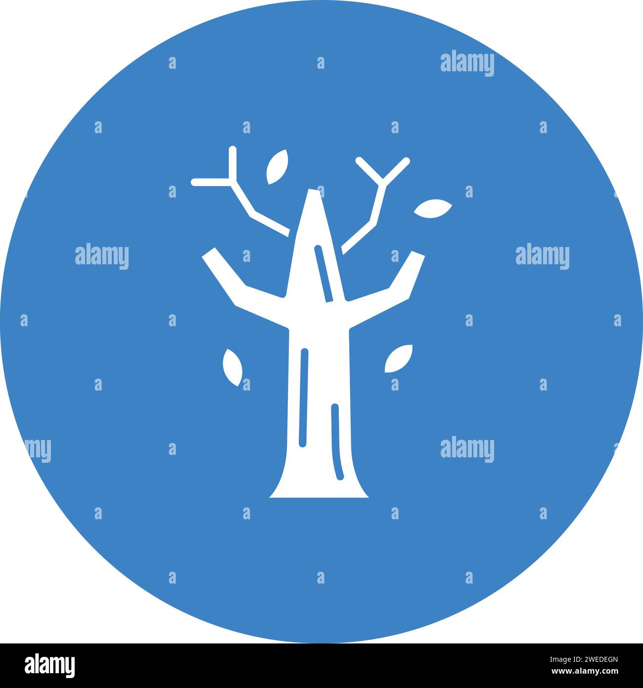 Deciduous Tree icon vector image Stock Vector Image & Art - Alamy