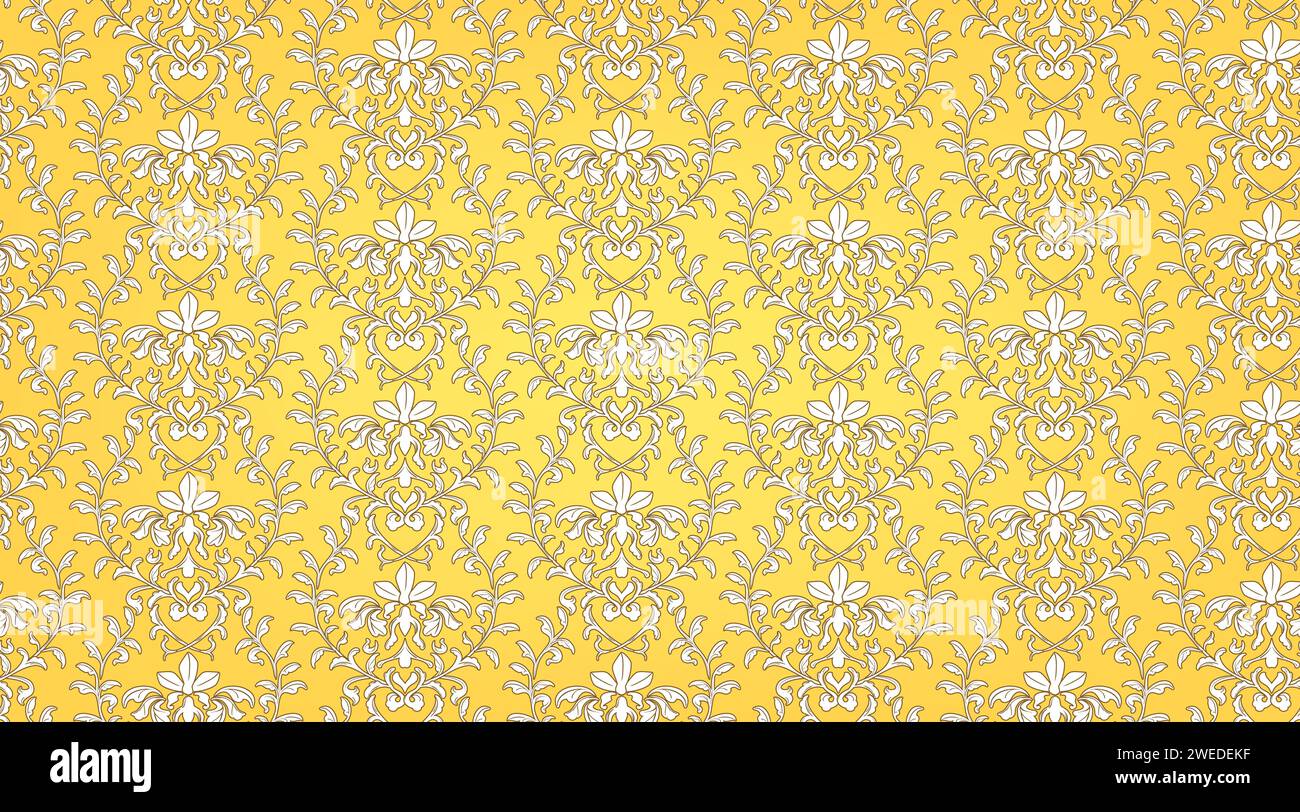 Seamless Pattern Backgrounds, Islamic Arabesque Pattern (White), Vector ...